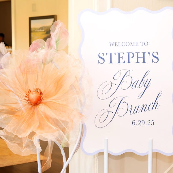Custom Wedding Welcome Sign, Wedding Welcome Sign, Plaid Welcome Sign ...