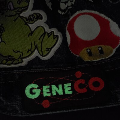 Geneco Glow in the Dark 100% Embroidered Patch, Genetic Company Badge ...