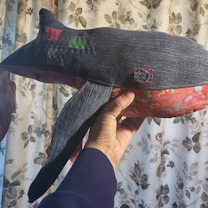 PDF Sewing Pattern Tutorial Large Upcycled Denim Stuffed Animal Cat ...