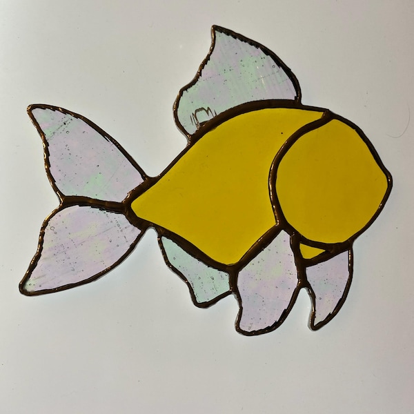 Pattern- Goldfish Stained Glass Suncatcher - Etsy