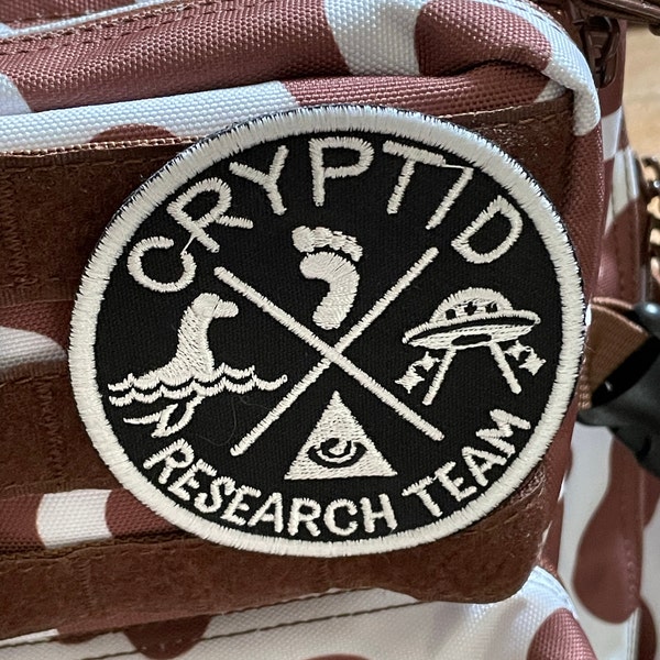 Cryptid Research Team Patch: Embroidered Applique, Legend Hunter - Etsy