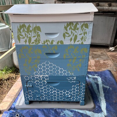 Bee Heart and Flower Stencil, Decoration of Your Bee Hives, Beekeeping ...