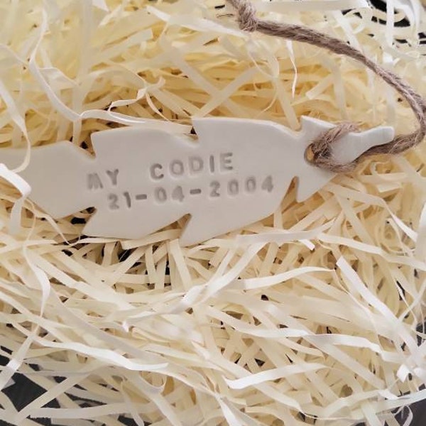 Personalised Clay New Home Hanging Sign/ Keepsake Housewarming Present ...