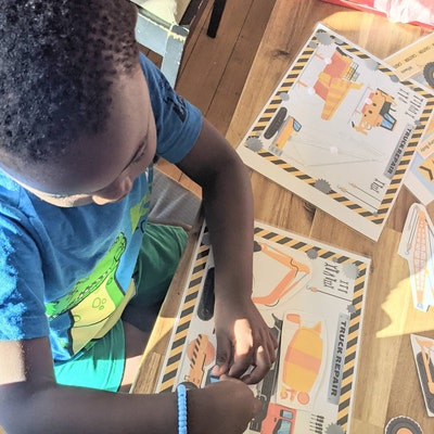 Construction Trucks Anatomy. Printable Busy Book Pages, Pre-k ...