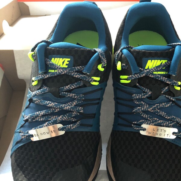 Marathon, Trainer Tags, Lace Tags, Personalised Trainer Tags, Sneaker ...