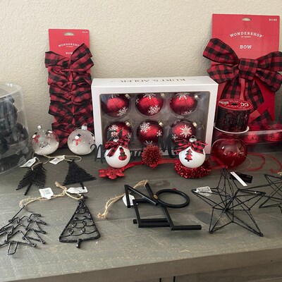 Rae Dunn Inspired Christmas Ornaments, Farmhouse Ornaments - Etsy