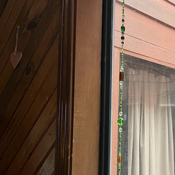 Bead Window Hanging | Garden and Yard Decor | Window Decor | Boho ...