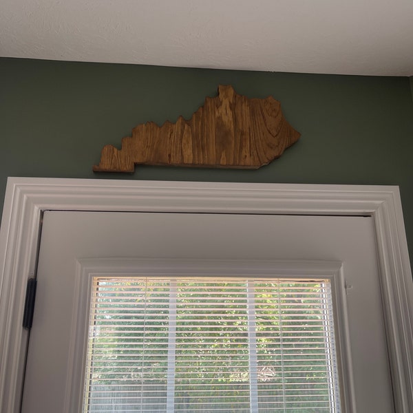 Kentucky Rustic Wood State, Wooden Kentucky State, Rustic Kentucky ...