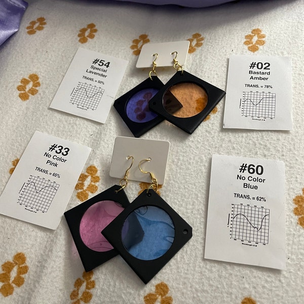 Mini Gel Frame Earrings! 9 GENERIC COLOR Options- Varying Shades Dark ...