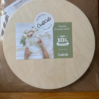 1/2 Thick Wood Ring for DIY Wreath, Frame, or Craft Project Circle ...