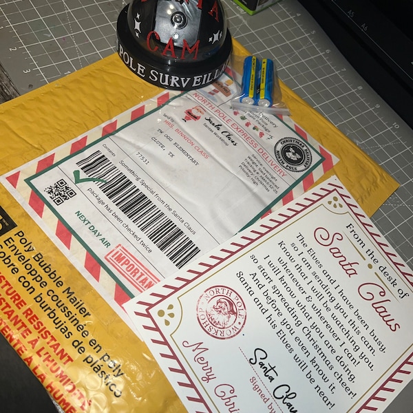 Santa Nightlight Letter, Santa Cam Letter, Santa Nightlight, Santa ...