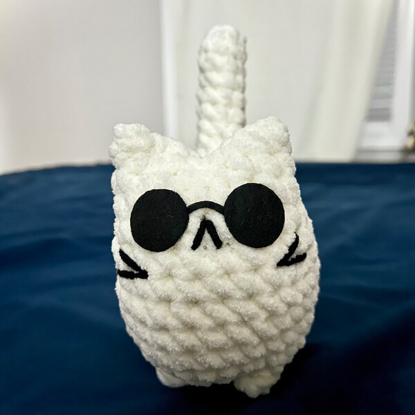 Crochet Gojo Cat Plushie - Etsy