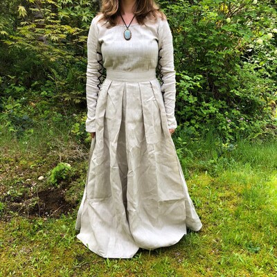 Medieval Apron Made of Flax Linen townswoman Womens Apron Medieval Apron Renaissance Apron - Etsy