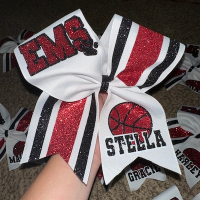 Custom Cheer Bow in Your Team Colors, Great Gameday Cheer Bow ...