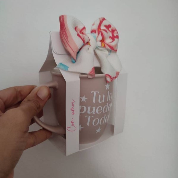 Acetate or Mica Box Mold for Cup ..for You With Love, Easy to Assemble ...