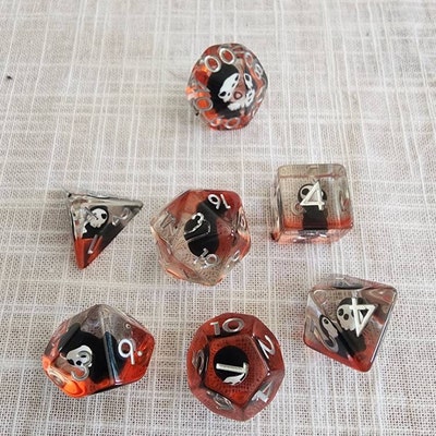 Hedgehog Resin Dice Set 7 Pieces Dnd Dice Brown Mud Landscape Tabletop ...