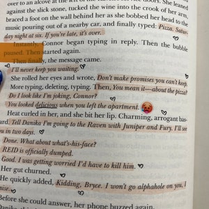 Book Annotation Sticker Sheets Annotating Books Annotate Spicy Rom-com ...