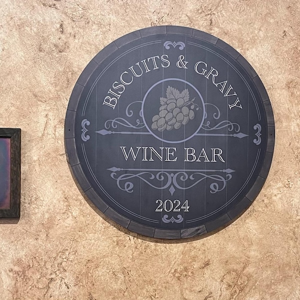 Custom Wine Bar Sign - Custom Bar Sign, Wine Cellar Sign, Wine Lover ...