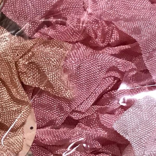 Rose Pink Seam Binding Ribbon 6+ Yards / Crinkle Wrinkle Satin Crafting ...