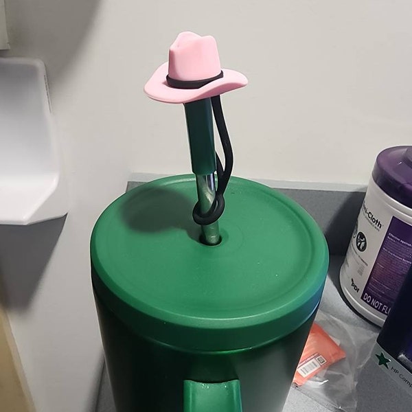 Cowboy Hat Straw Topper for Stanley Lover Straw Cover for Cowgirl Gift ...