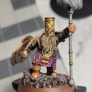 Dwarf Fighter Cleric of Tempus dungeons and Dragons 28mm,32mm,54mm ...