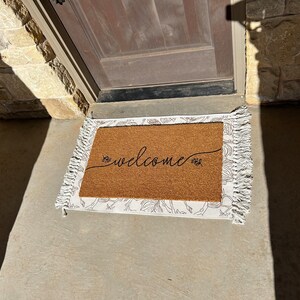 Valentine's Welcome Mat Valentine's Doormat Spring - Etsy