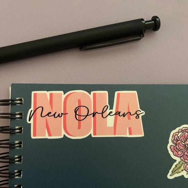 New Orleans Louisiana Sticker / NOLA / Southern / Decal / Laptop / Pink ...