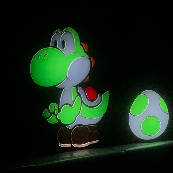 Yoshi and Egg Combo LED Lights - Etsy