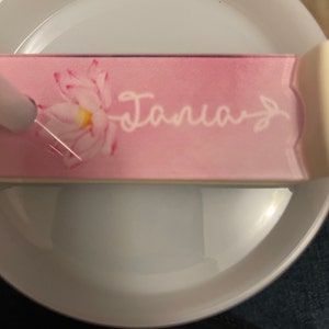 Floral Personalized Name Tag for Stanley Tumblers, Stanley Name Plate ...