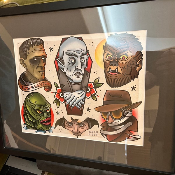 Classic Horror Flash Sheet - Etsy