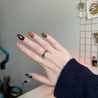 Colorful Graffiti Hand Painted Nail/ Custom Press on Nails/ Hand Made ...