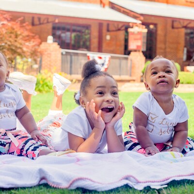 Twins or Triplets Outfits Two Bodysuits Twin Girls Gold Glitter Black ...