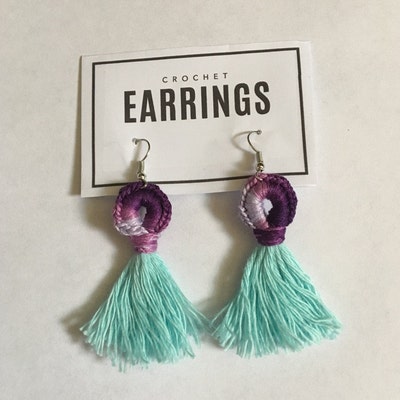 PRINTABLE Earring Tags Downloadable PDF. Hang Tag Template for Crochet ...