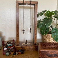Handmade Stand for 2 Pendulums With Incense Burner for Charging and ...