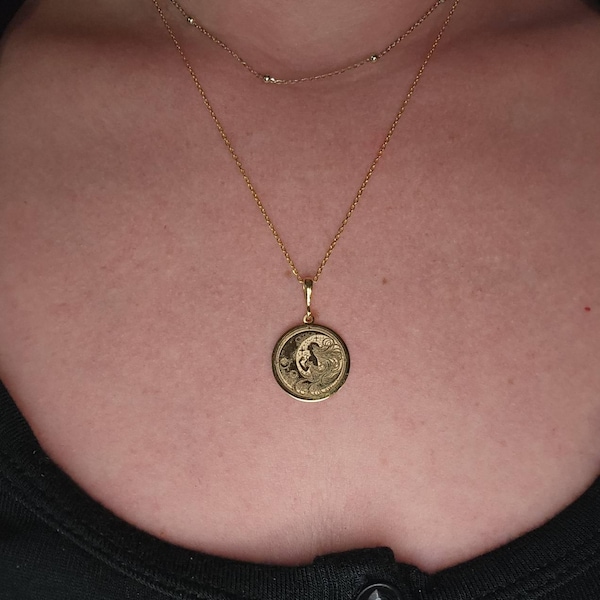 Crane Necklace – Sacred Turna Bird Medallion | Symbol of Longevity ...
