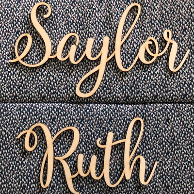 Wood Names Laser Cut Unfinished - Etsy