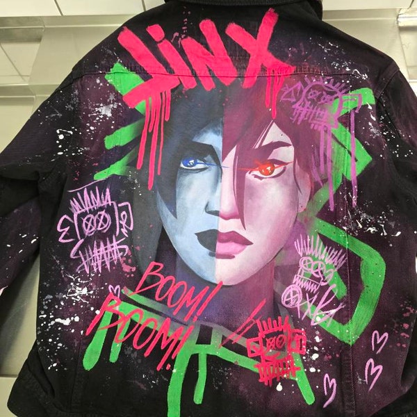 Artful Mastery: Custom Hand-painted Denim Jackets, Hand-painted Custom ...