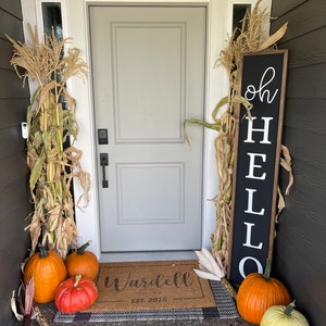 Skeleton Welcome Porch Board | Etsy
