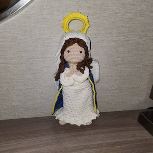PATTERN: Blessed Virgin Mary Crochet Amigurumi, Virgin Mary Amigurumi ...
