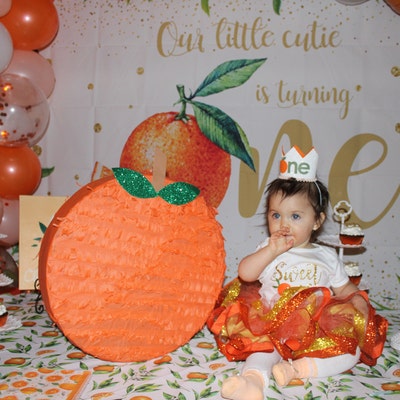 Handmade Orange Pinata - Etsy