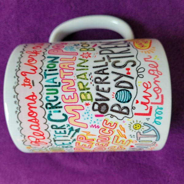 Fitness Gift, Exercise Coffee Mug, Reasons to Work Out Mug, Fitness Mug ...