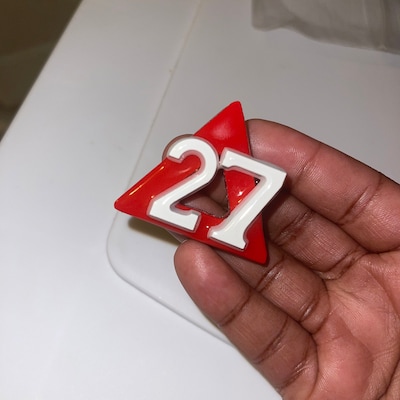 Delta Line Number Lapel Pin - Etsy