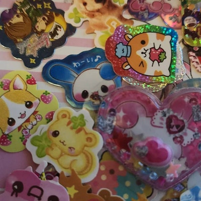 Rare 71-piece Kawaii trend Mix Themed Japanese Sticker Flake Pack by ...