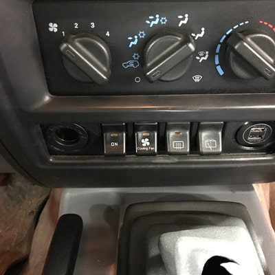 97-01 Jeep Cherokee XJ Switch Panel Fits 6 OEM Switches Passenger Side ...