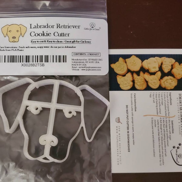 Labrador Retrievers Cookie Cutter - Labrador Cookie Cutter - Labrador ...