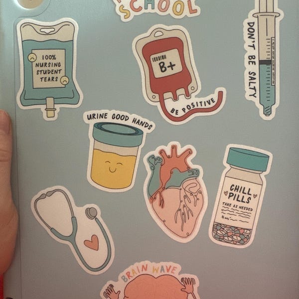 Nursing Sticker Bundle (14 Stickers) - Etsy