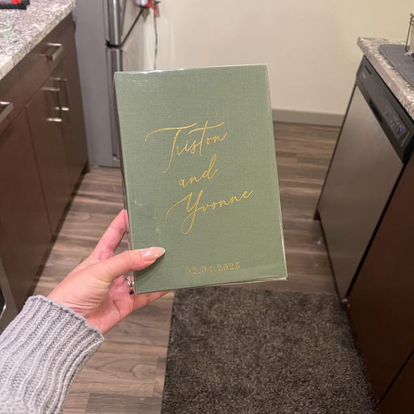 Linen Polaroid Album Personalised Photo Book Album Fits Instax Mini ...