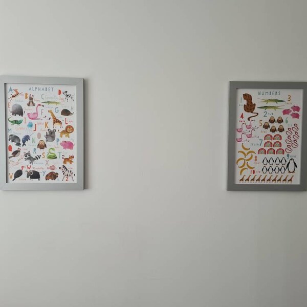 Animal Alphabet Print, Nursery Decor, Animal Nursery Prints, Kids Room ...