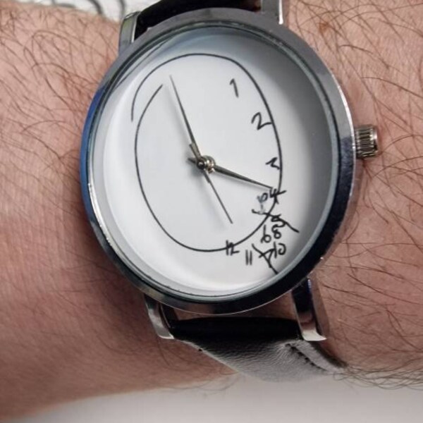 Scrambled Time Wristwatch - Will Graham - Disturbed Clock - Etsy
