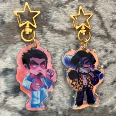 Yakuza Enamel Pins: Kiryu, Majima, Nishiki, Haruka & Saejima - Etsy